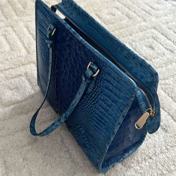 Bags | Brahmin Electric Blue Ombre Melbourne | Poshmark